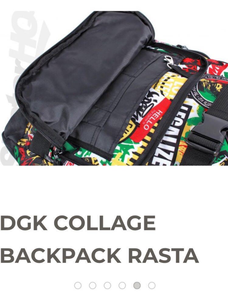 DGK Collage Backpack - Hater collection, Men's Fashion, Bags, Backpacks ...