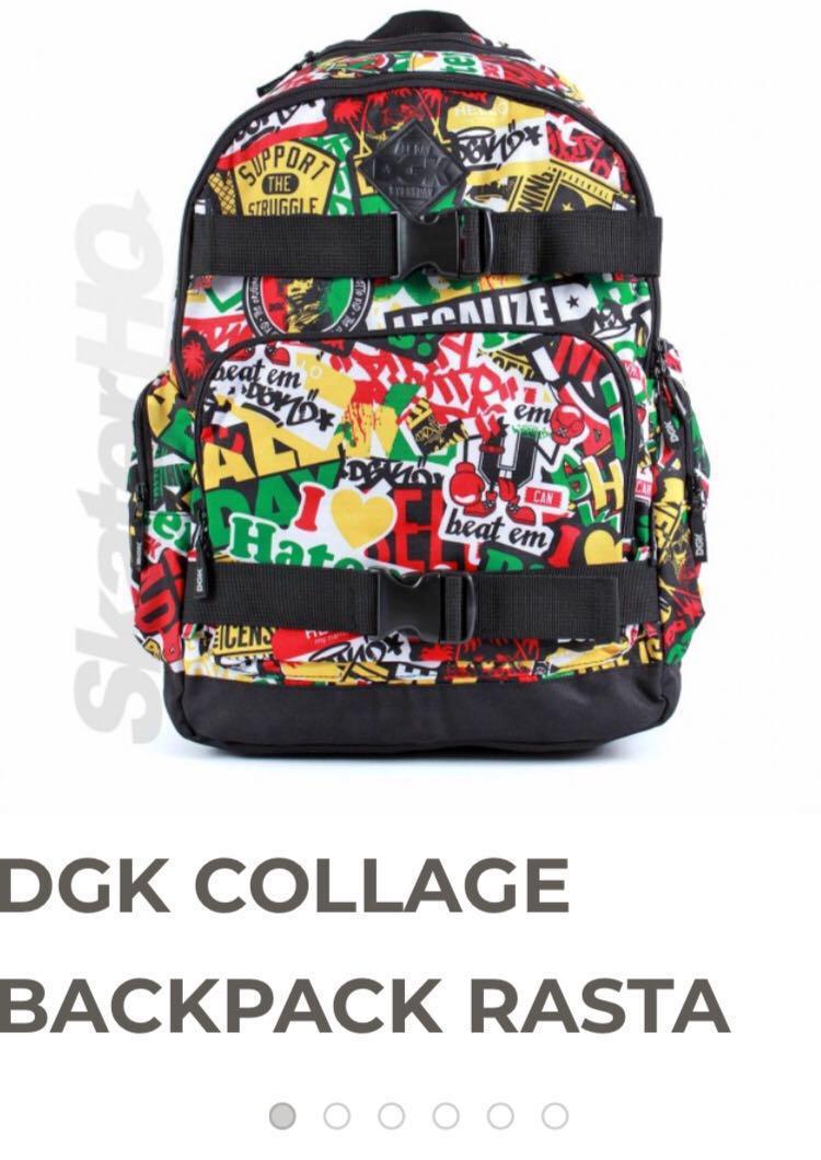 DGK Collage Backpack - Hater collection, Men's Fashion, Bags, Backpacks ...
