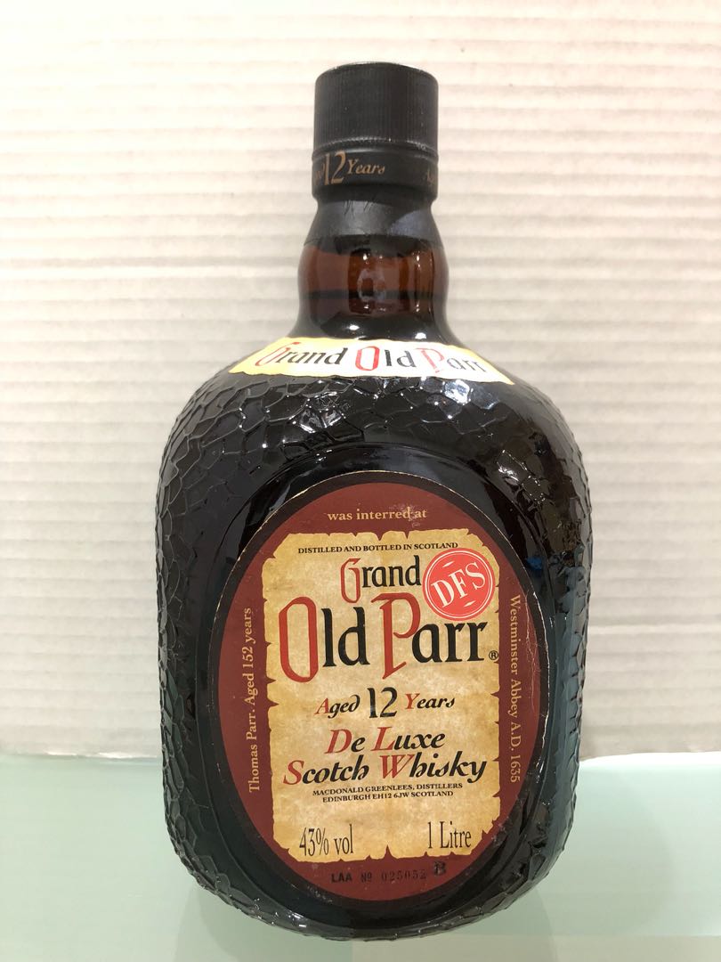 Grand Old Parr Aged 12 years deluxe Scotch Whisky 1L, Food & Drinks, Alcoholic Beverages on ...