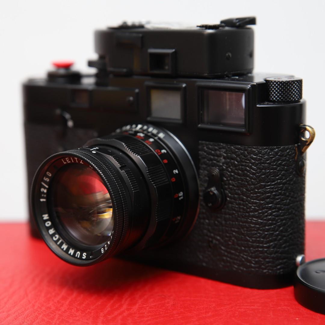 Leica 50mm 2.0 Summicron Rigid Black Repaint in Japan, 攝影器材, 鏡頭及裝備 ...
