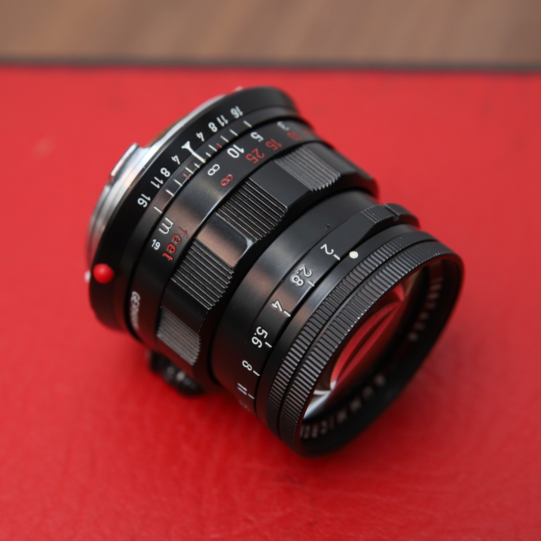 Leica 50mm 2.0 Summicron Rigid Black Repaint in Japan, 攝影器材, 鏡頭及裝備 ...