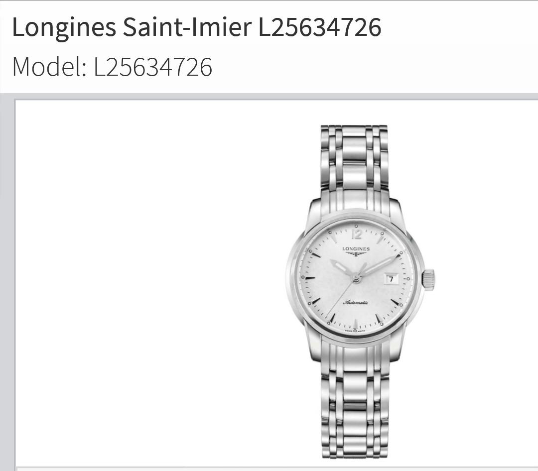 Longines Women Watch (Model: L25634726), Women's Fashion, Watches ...