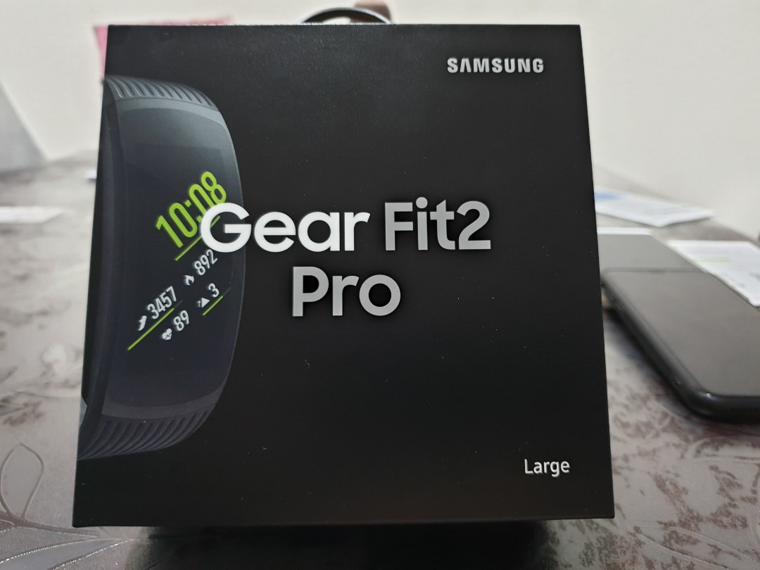 BNIB: UNOPENED & UNTOUCHED Samsung Fit 2 Pro Black (Large), Health ...