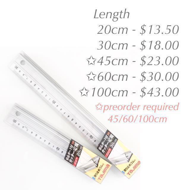 TAJIMA RULER with GUIDE GUARD 300mm, Furniture & Home Living, Home ...