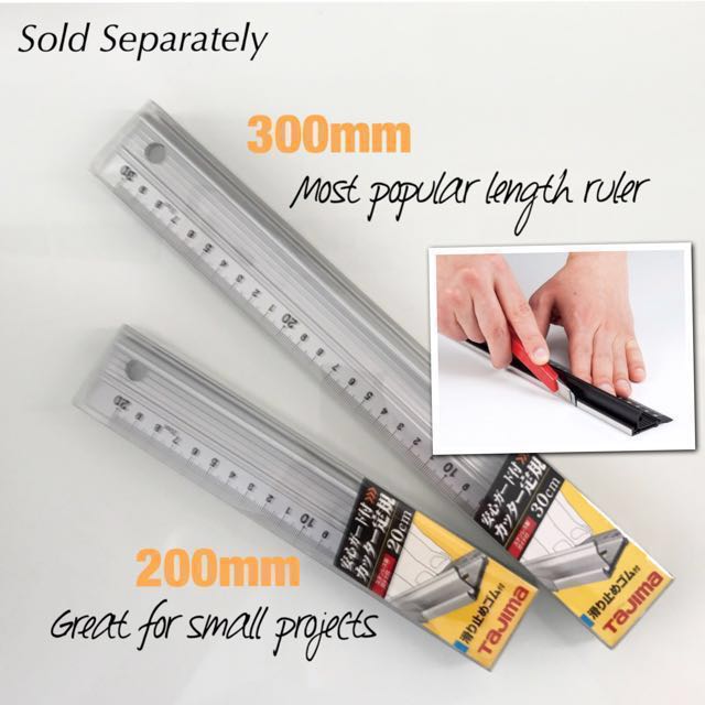 TAJIMA RULER with GUIDE GUARD 300mm, Furniture & Home Living, Home ...
