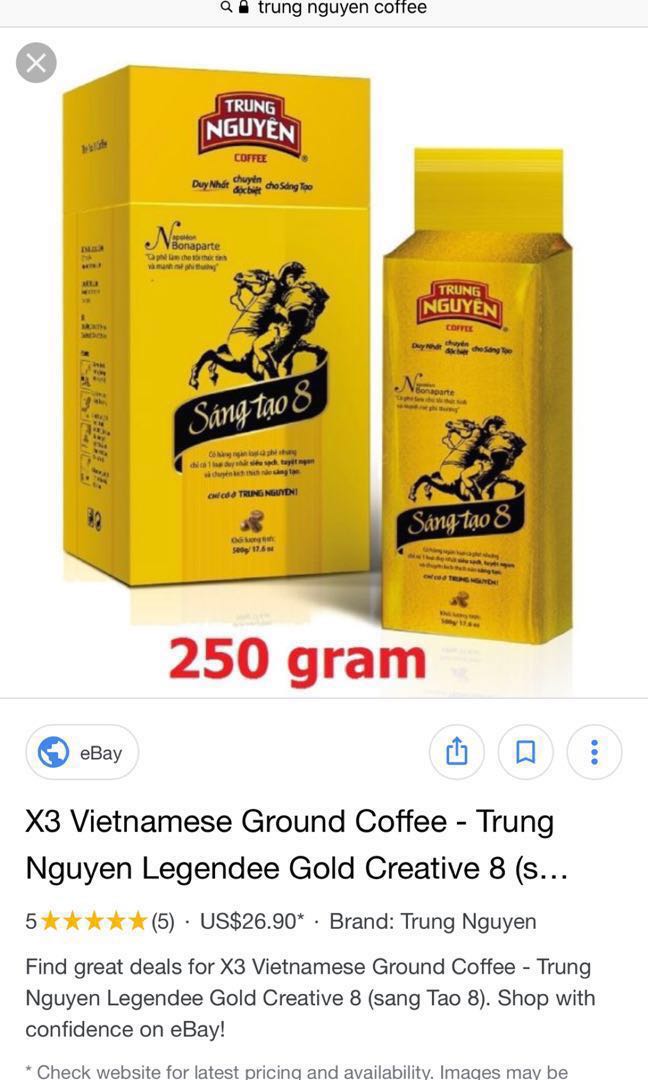 Trung nguyen legendee gold ground coffee, Food & Drinks, Beverages on ...