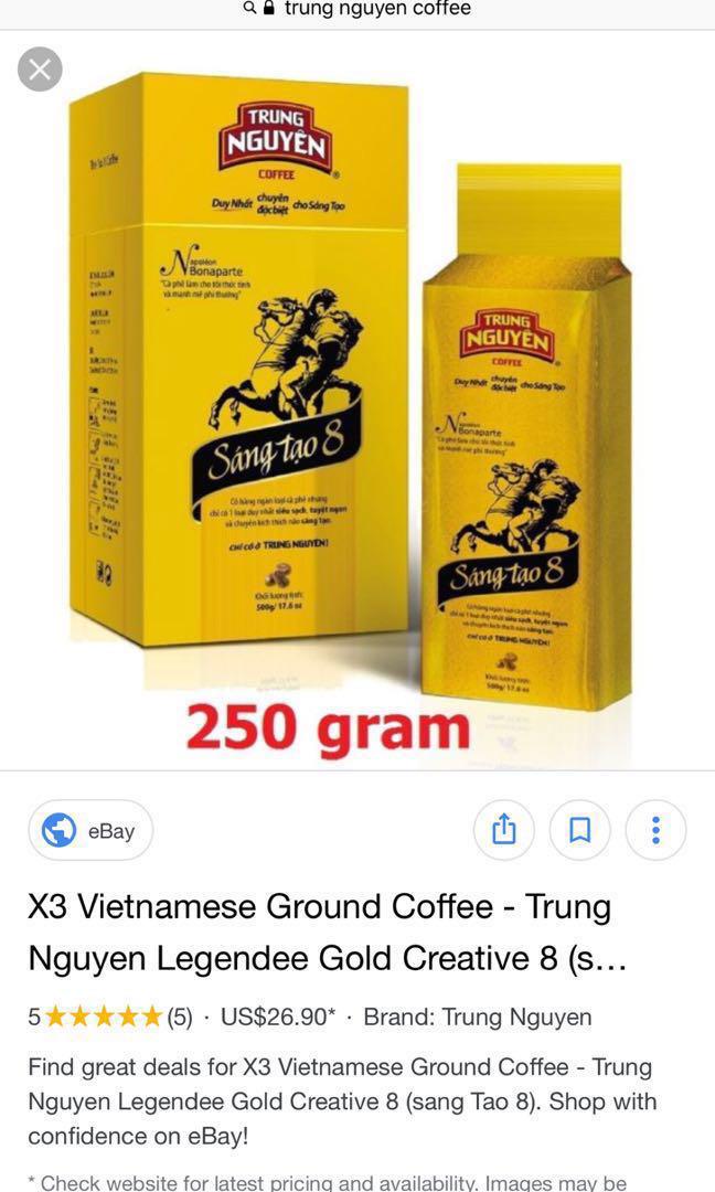 Trung nguyen legendee gold ground coffee, Food & Drinks, Beverages on ...