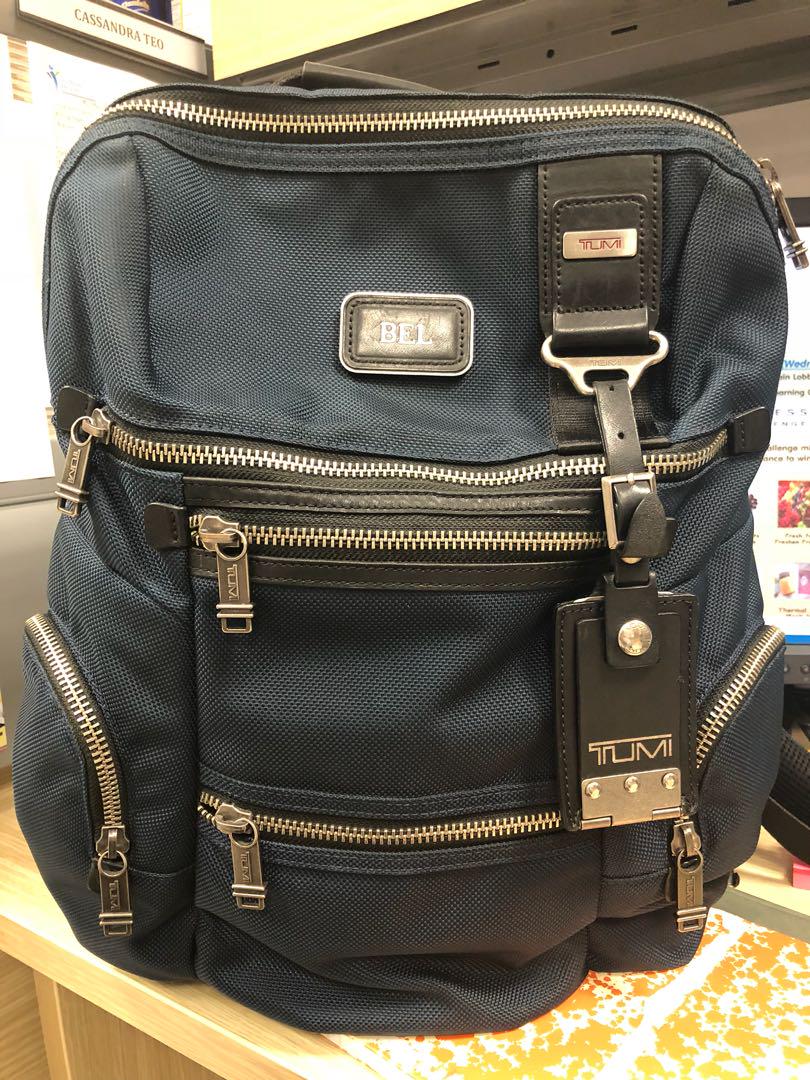 Tumi ALOHA BRAVO BALTIC navy blue backpack., Men's Fashion, Bags ...