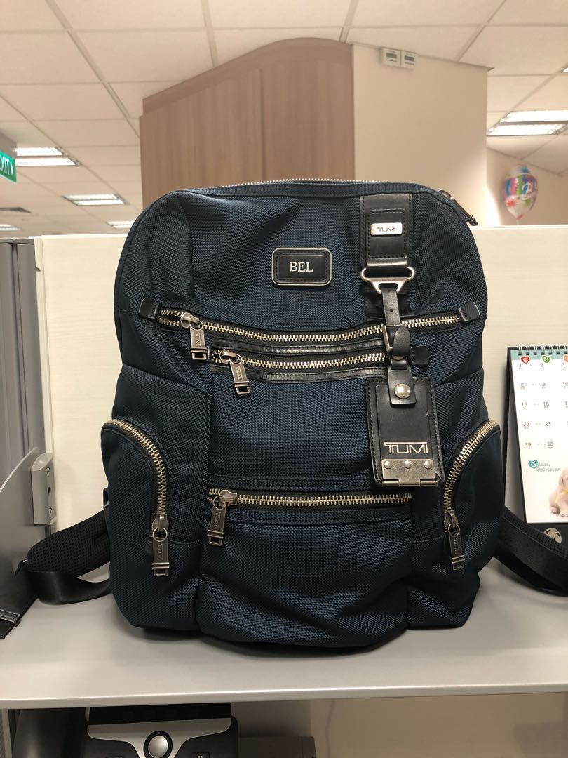 Tumi ALOHA BRAVO BALTIC navy blue backpack., Men's Fashion, Bags ...