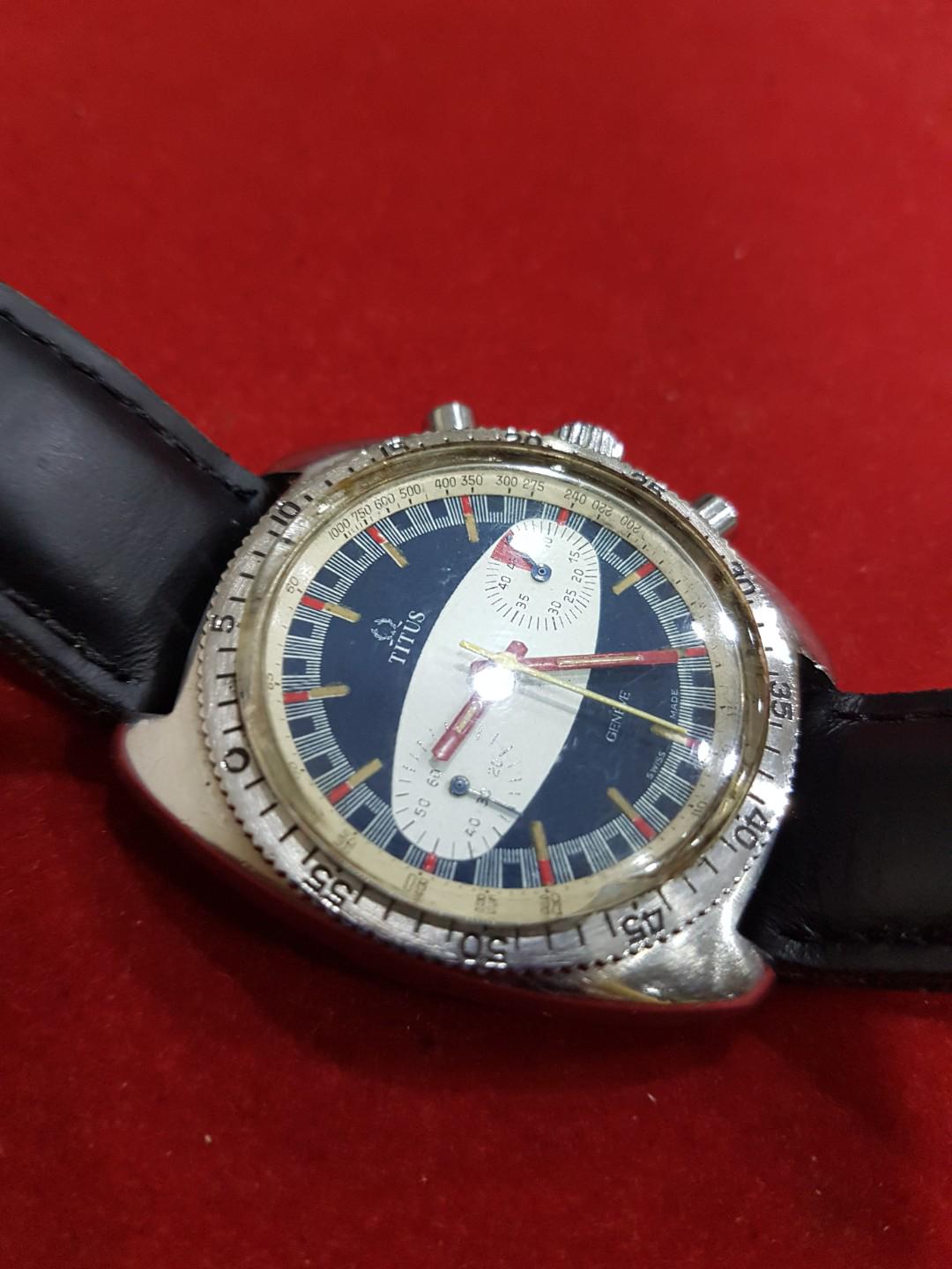Vintage 1970s Titus Chronograph watch, Women's Fashion, Watches ...