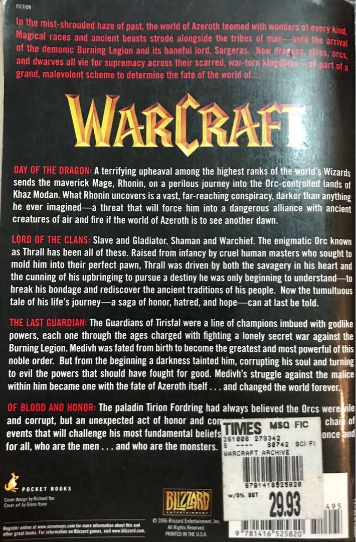 WarCraft Archive - 4 Tales of Magic & Wizardry, Hobbies & Toys, Books ...