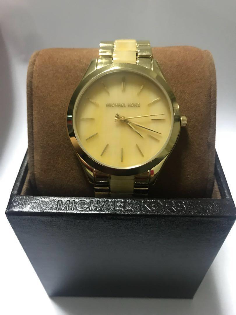 100% Authentic Michael Kors Gold Watch MK4285, Women's Fashion, Watches ...