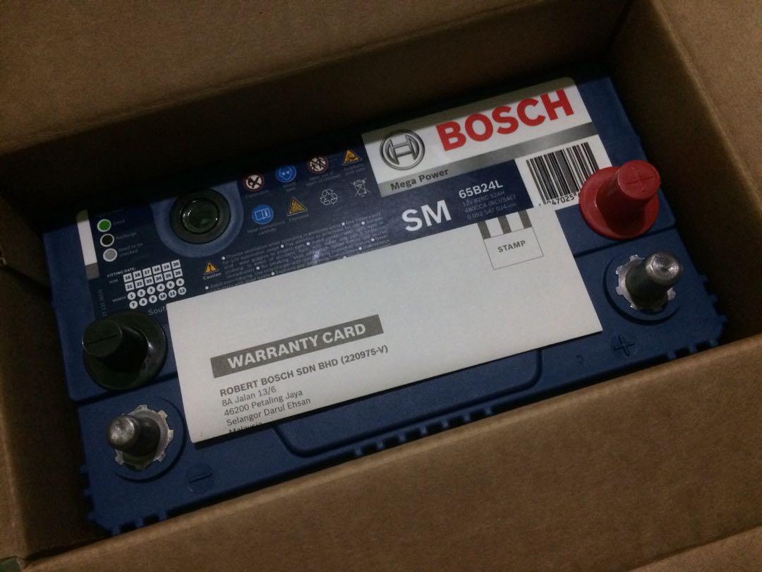 Bosch Car Battery 65B24L(NS60L) Maintenance Free, Auto Accessories on ...