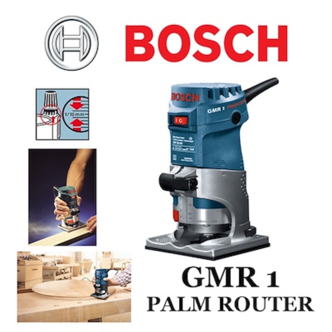 Bosch GMR 1 Palm Router, Furniture & Home Living, Home Improvement ...