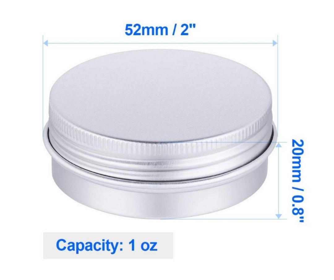 Minimalist EDC Round Metal screw top travel tin can Pill medicine ...