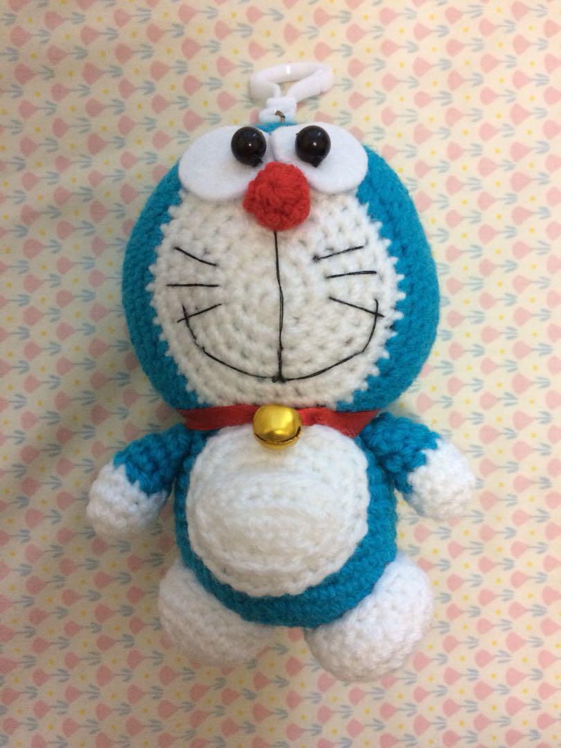 Handmade Doraemon Crochet, Hobbies & Toys, Stationery & Craft, Handmade ...