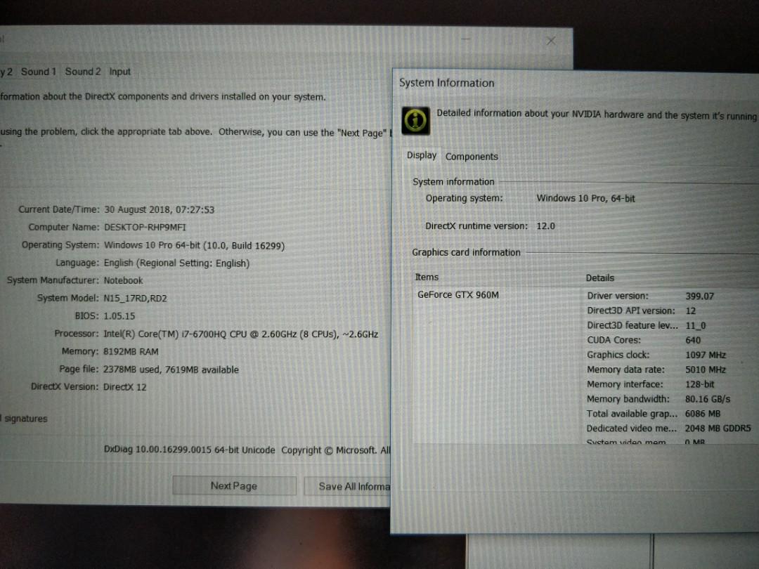 Laptop Xenom Shiva Core i7 Skylake 6700HQ VGA Nvidia GTX 960M Mulus, Elektronik, Komputer ...