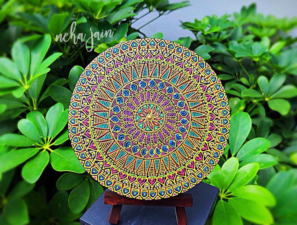 Miniature Mandala- Original Artwork, Hobbies & Toys, Stationery & Craft ...