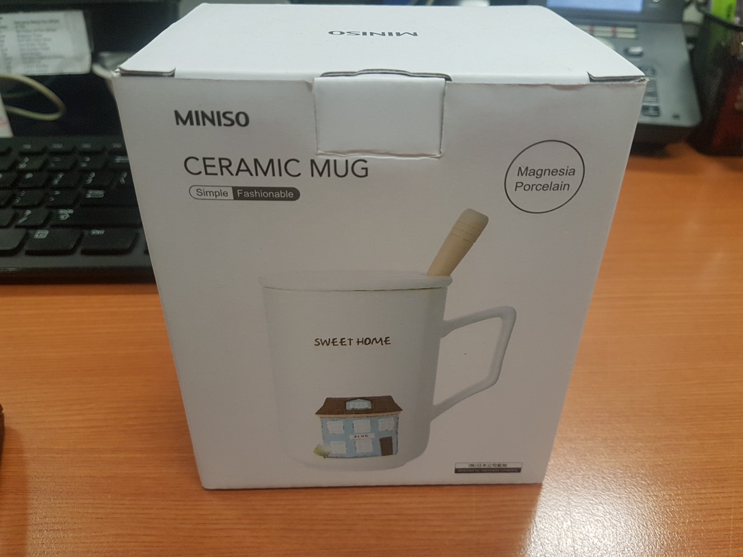 Miniso Ceramic mug, Everything Else on Carousell