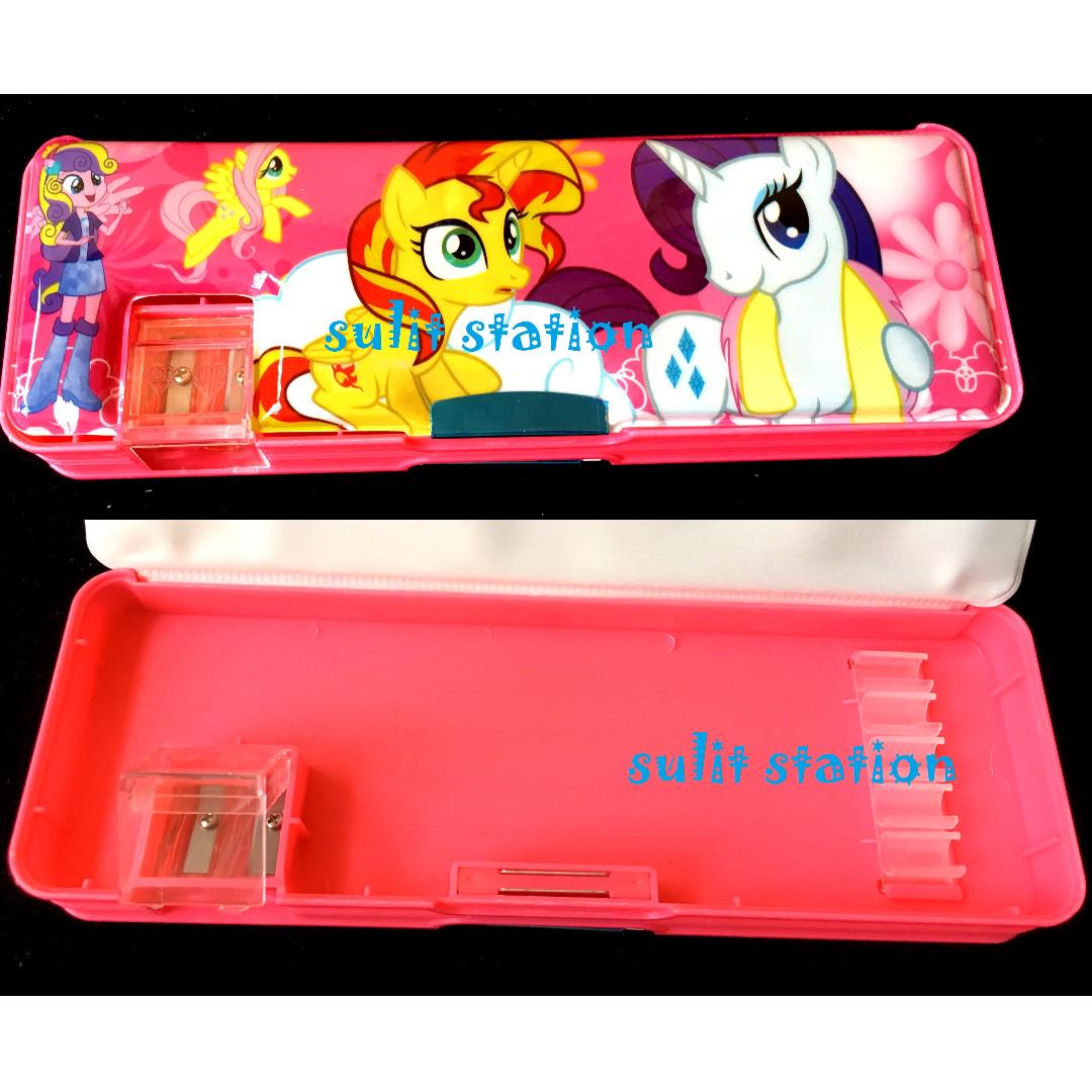 MLP MY LITTLE PONY DOUBLE SIDED OPENING MAGNETIC PENCIL CASE BOX ...