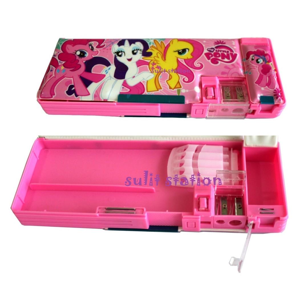 MLP MY LITTLE PONY DOUBLE SIDED OPENING MAGNETIC PENCIL CASE BOX ...