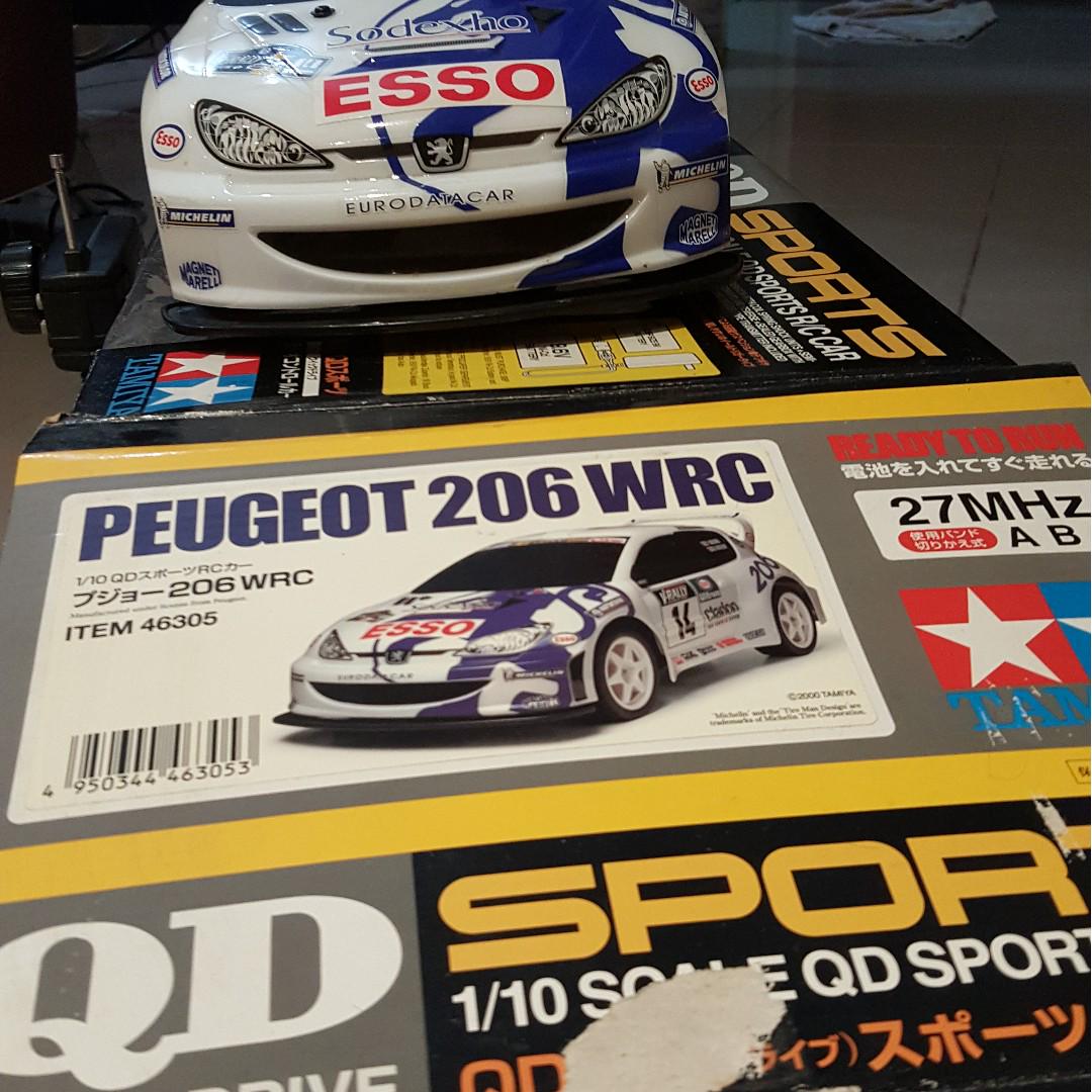 Tamiya Peugeot 206, Hobbies & Toys, Collectibles & Memorabilia, Vintage ...