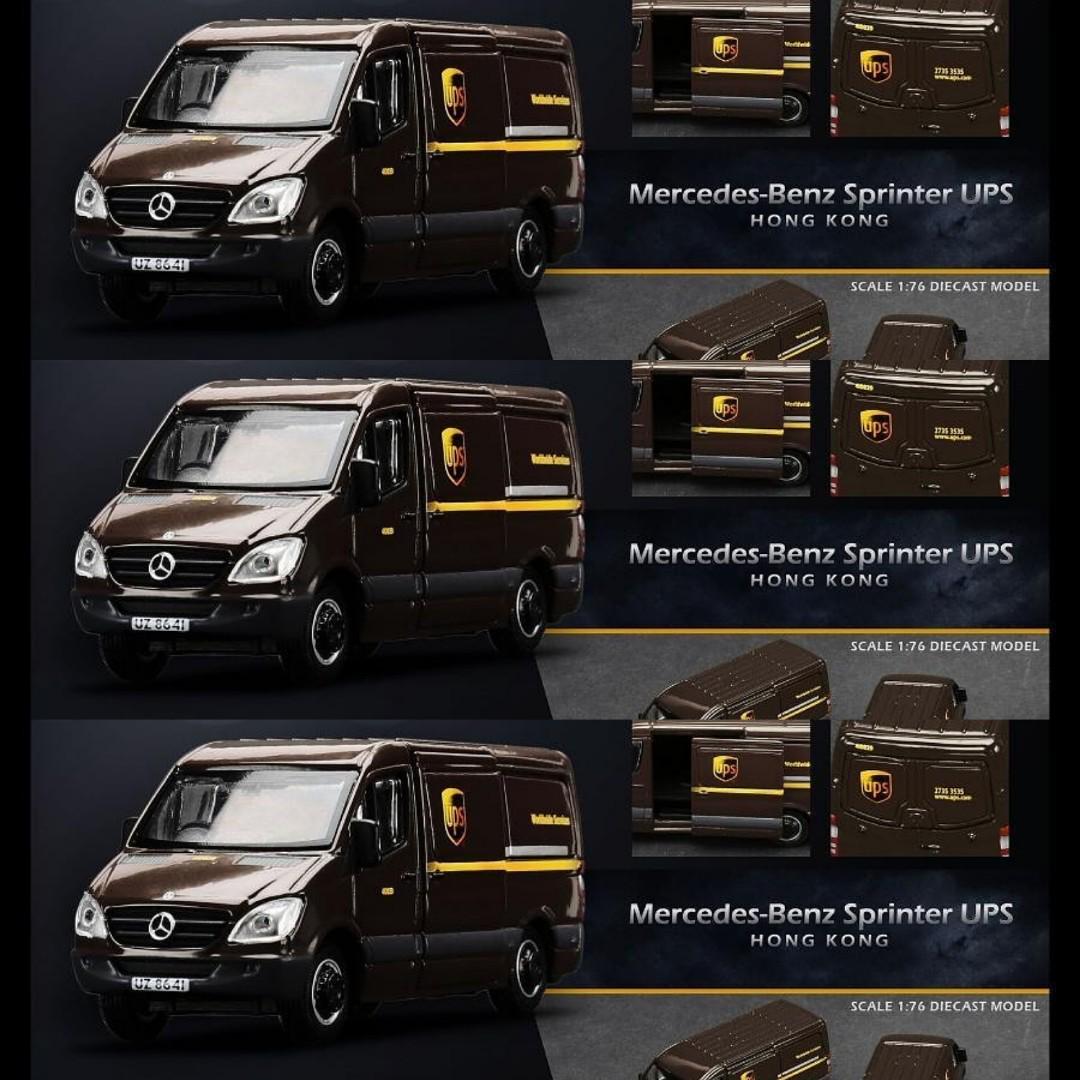 Tiny Mercedes Benz Sprinter UPS, Hobbies & Toys, Toys & Games on Carousell