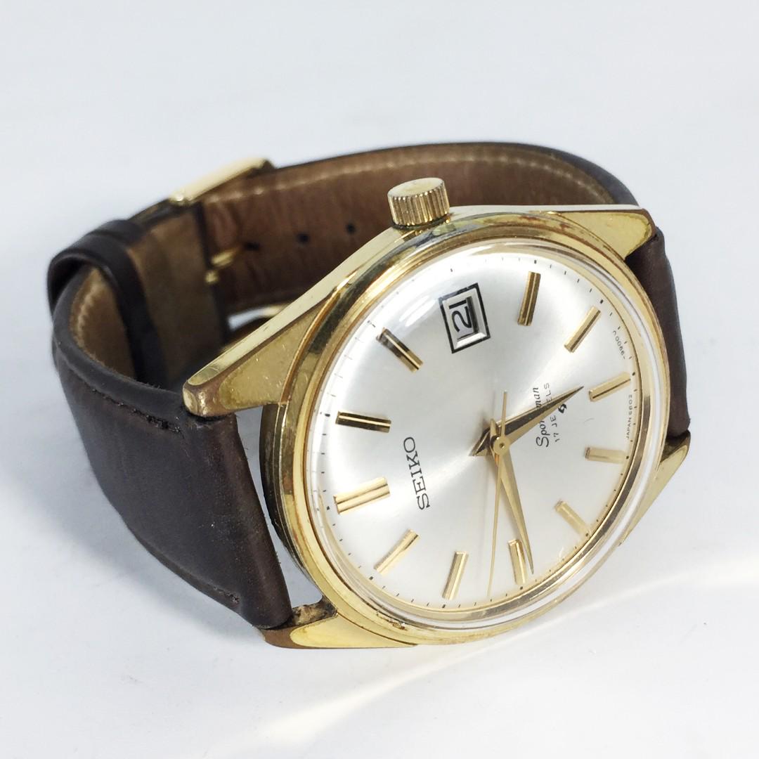 Vintage 60s Seiko Sportsman Manual Winding Mens Watch, Women's Fashion, Watches & Accessories ...