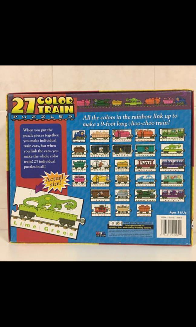 27 Color Train Puzzles, Hobbies & Toys, Toys & Games on Carousell