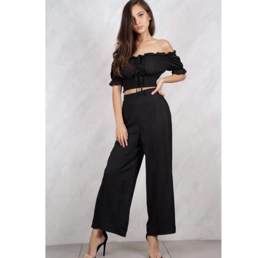 BANGKOK OFF SHOULDER TERNO PANTS 531#, Women's Fashion, Dresses & Sets ...