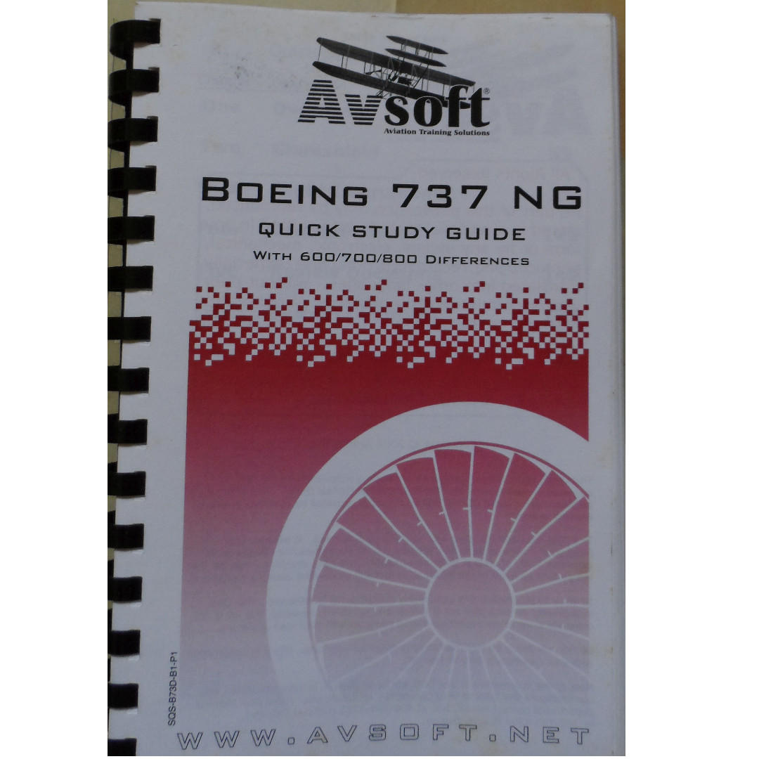 Boeing 737 NG, Airbus A340 Quick Study Guide by Avsoft, Hobbies & Toys, Books & Magazines ...