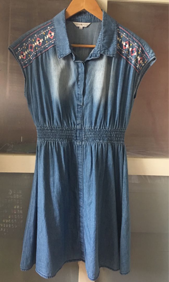 Cache cache denim dress, Women's Fashion, Dresses & Sets, Dresses on ...