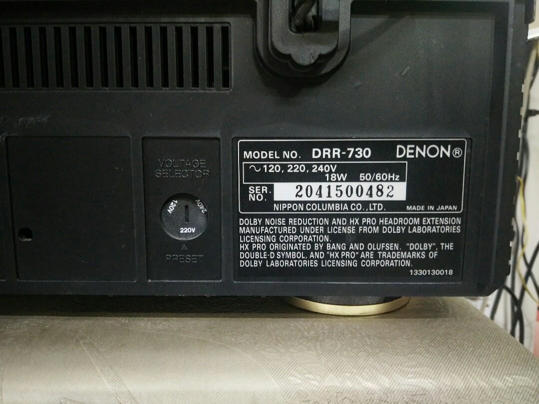 DENON DRR-730 Cassette player, Audio, Portable Music Players on Carousell