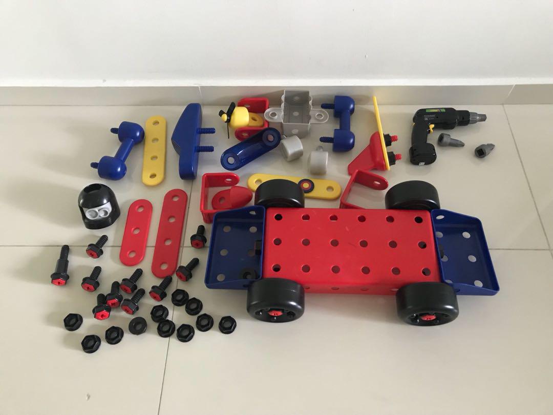 ELC Build It Racing Car + Electric Screw Gun, Hobbies & Toys, Toys ...