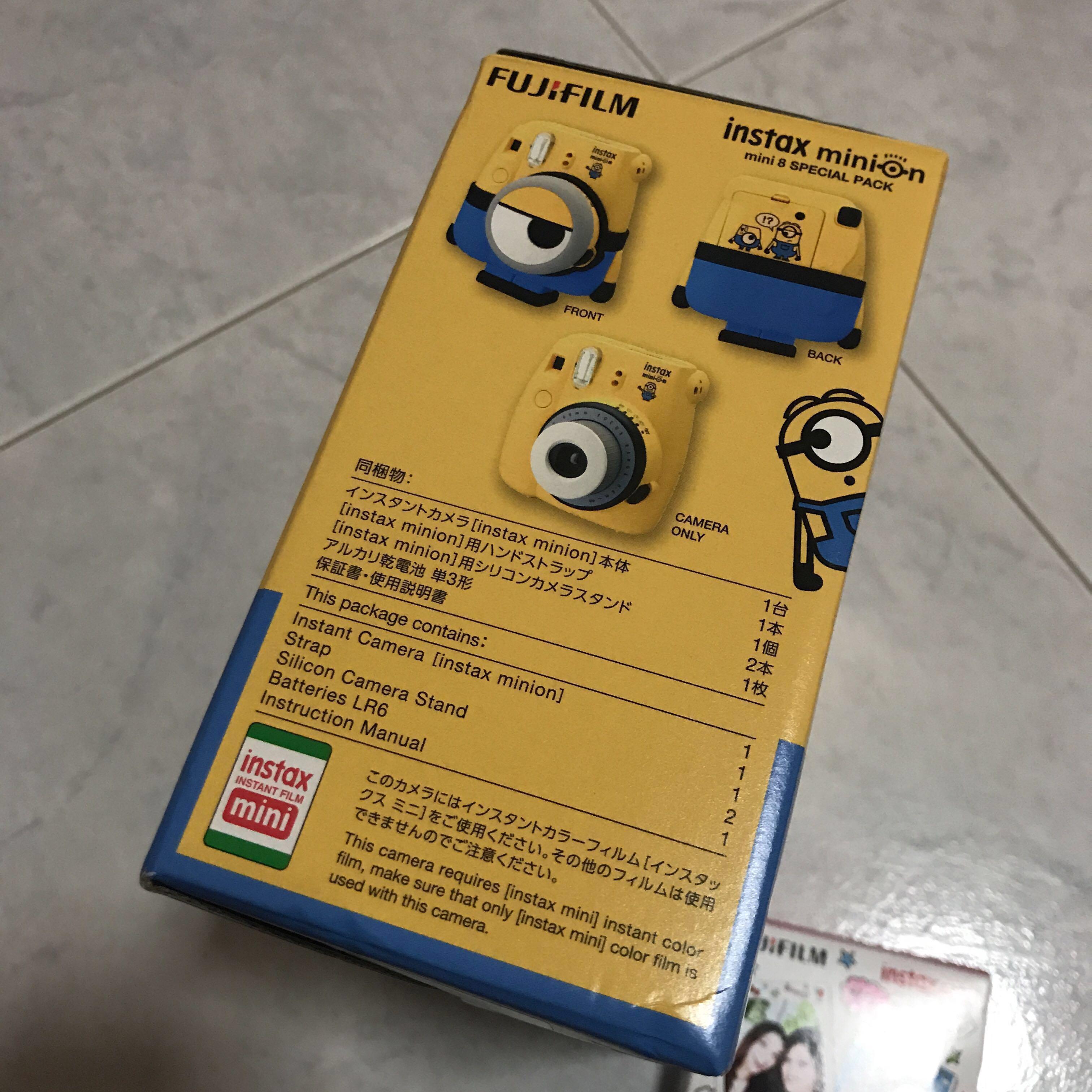 Fujifilm Instax Mini 8 Minion Limited Edition Camera + Hello Kitty ...