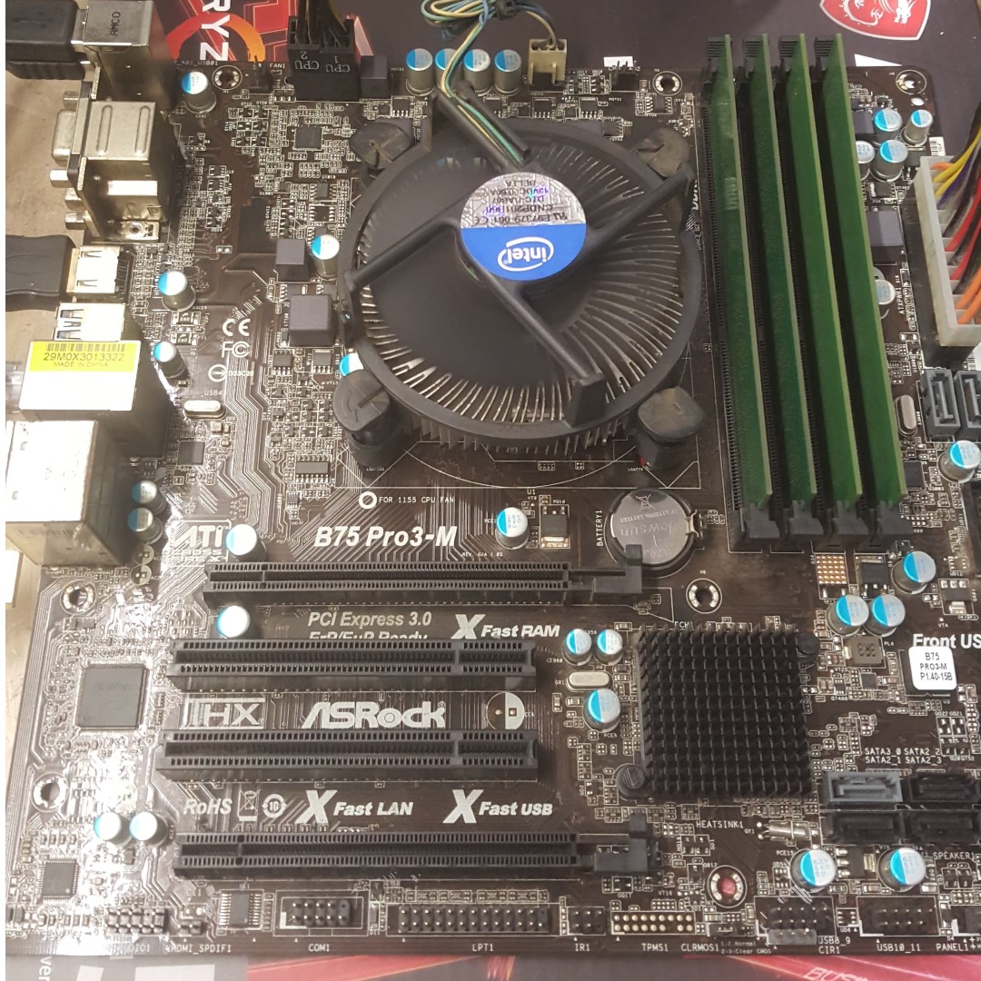 Intel Core i3-2120 + ASROCK B75 Pro3-M, Computers & Tech, Parts ...