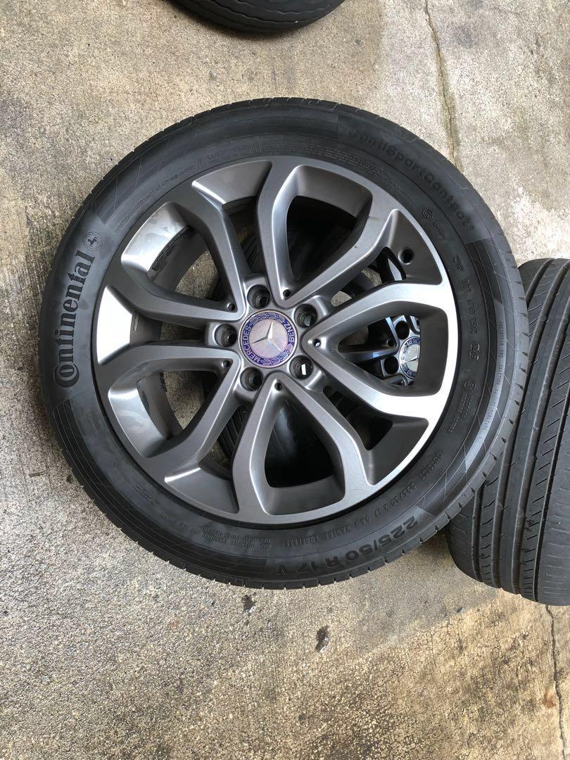 Mercedes C180 W205 Stock Rim, Car Accessories, Tyres & Rims on Carousell