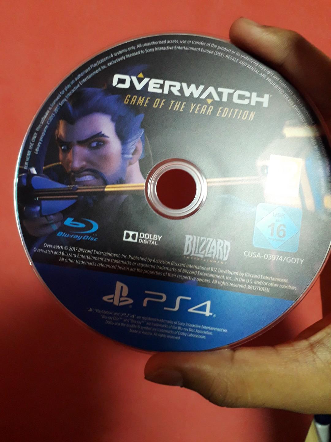 Overwatch : GOTY(Code Redeemed), Video Gaming, Video Games, PlayStation ...