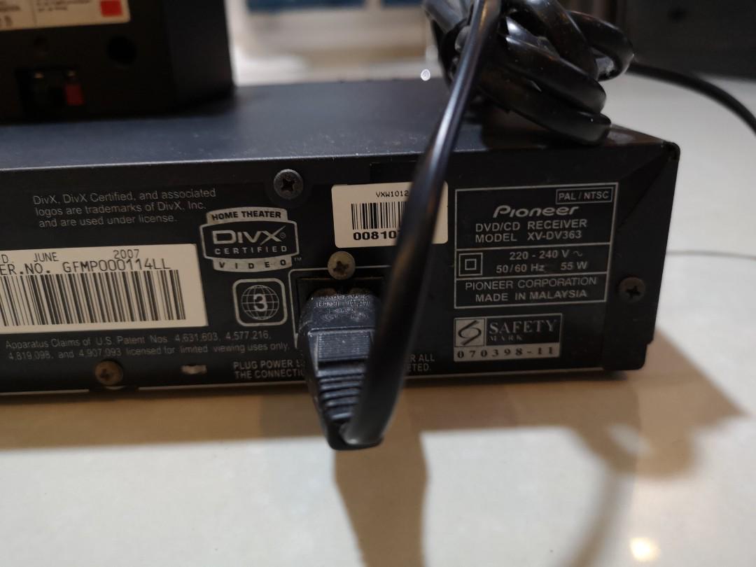 Pioneer XV-DV363 home theatre system, Audio, Soundbars, Speakers & Amplifiers on Carousell