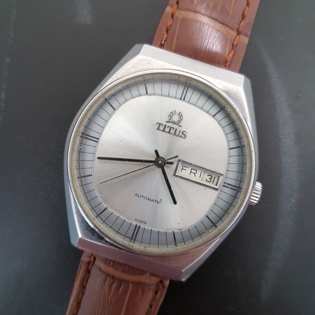 Solvil Titus Automatic Vintage Watch, Luxury, Watches on Carousell