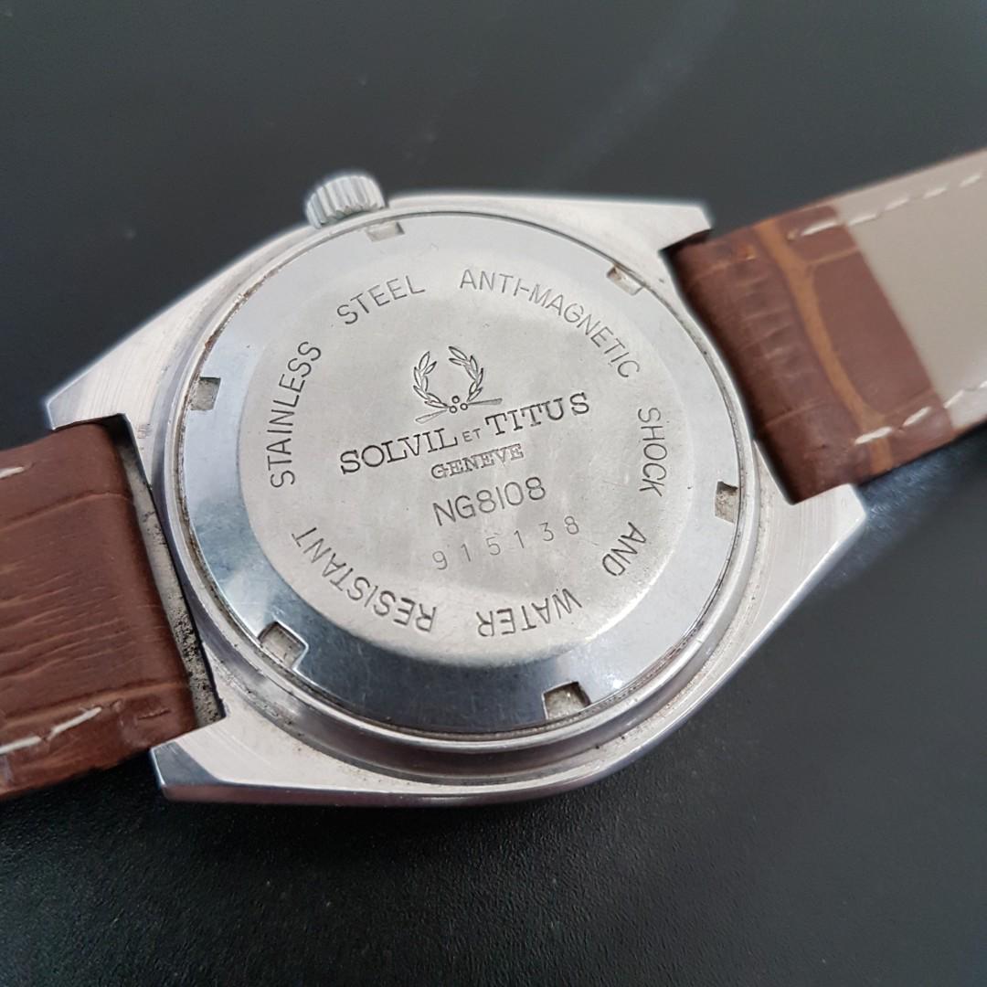 Solvil Titus Automatic Vintage Watch, Luxury, Watches on Carousell