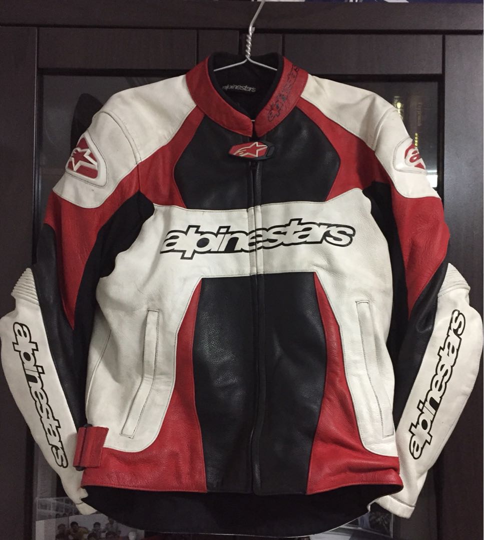Alpinestar Leather Riding Jacket, Motorcycles, Motorcycle Apparel on ...