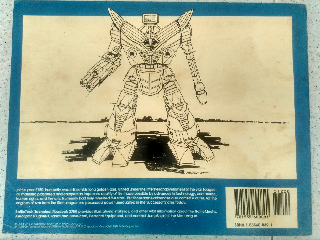 Battletech Technical Readout 2750, Hobbies & Toys, Toys & Games on Carousell