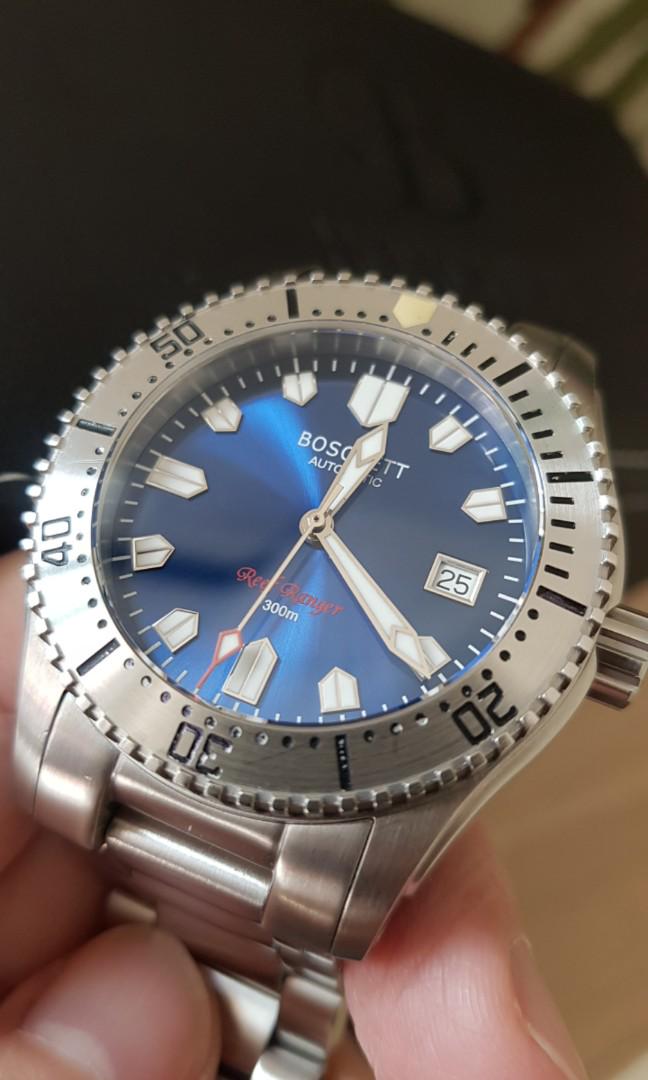 Boschett Reef Ranger Dive Watch (Stunning Sunburst Blue), Mobile Phones ...