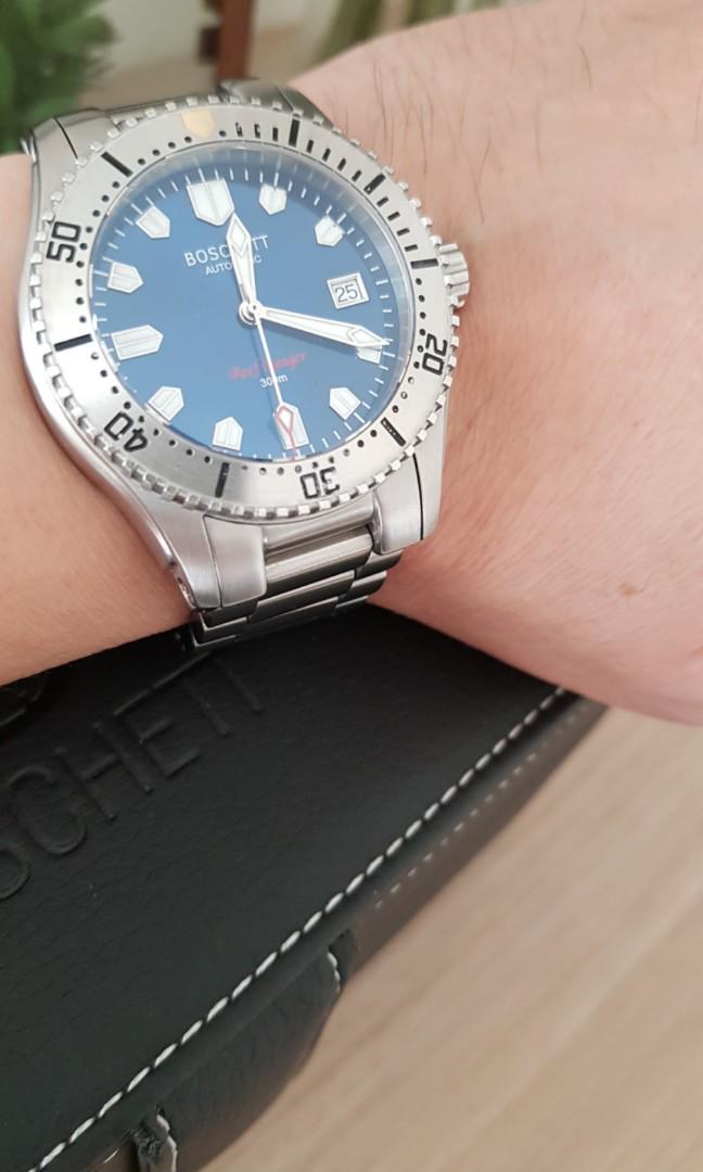 Boschett Reef Ranger Dive Watch (Stunning Sunburst Blue), Mobile Phones ...