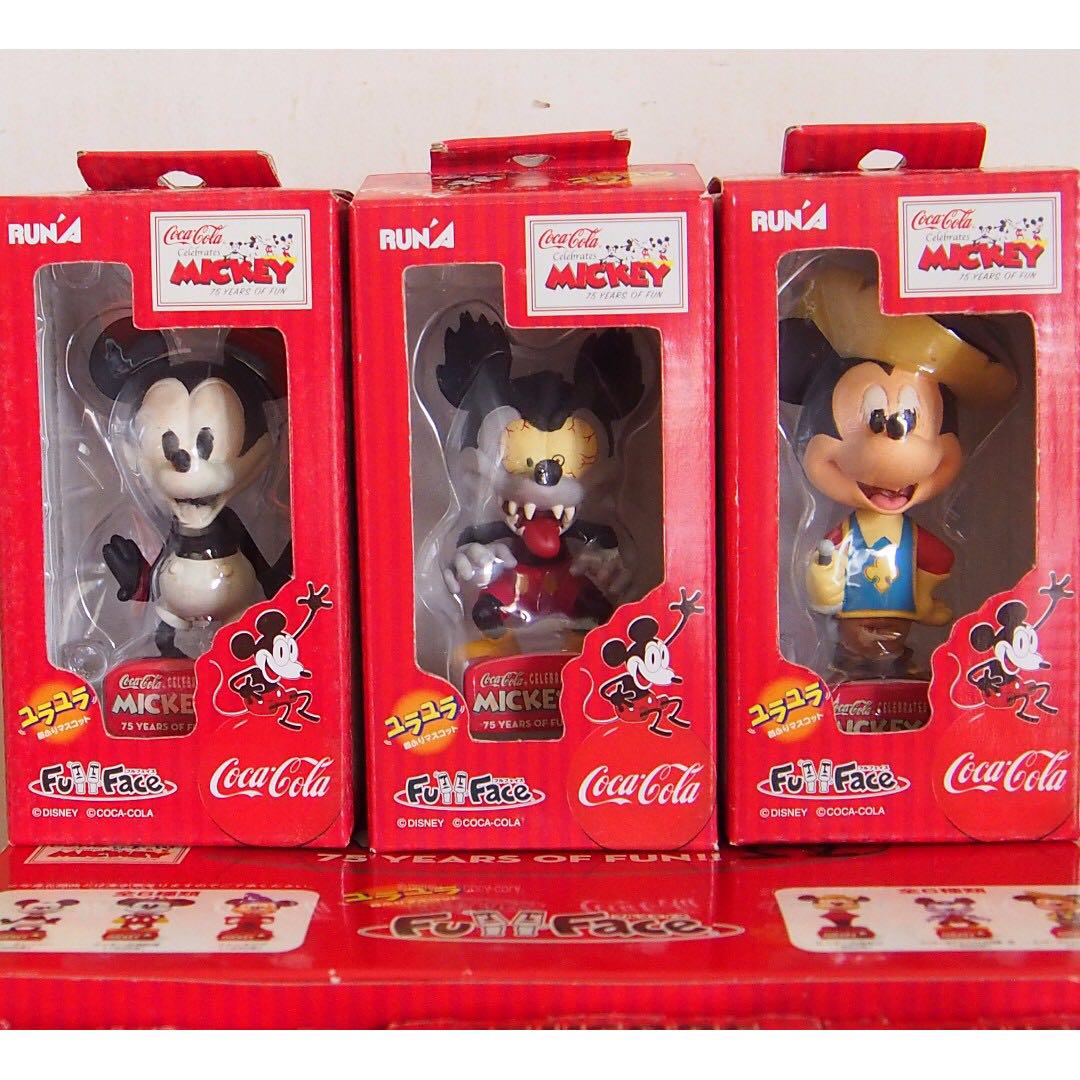 Coca Cola x Mickey Mouse 75th anniversary of Fun Runa Set of 6, Hobbies ...