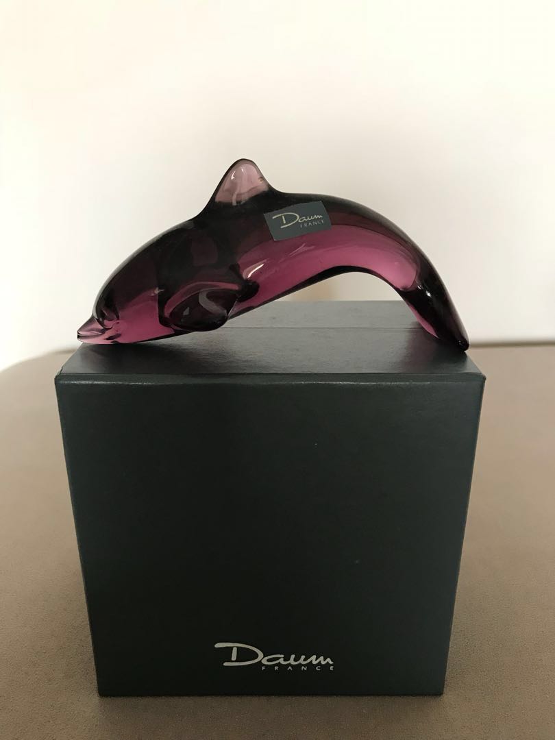 Dauphin sculpture by Daum France, Design & Craft, Art & Prints on Carousell