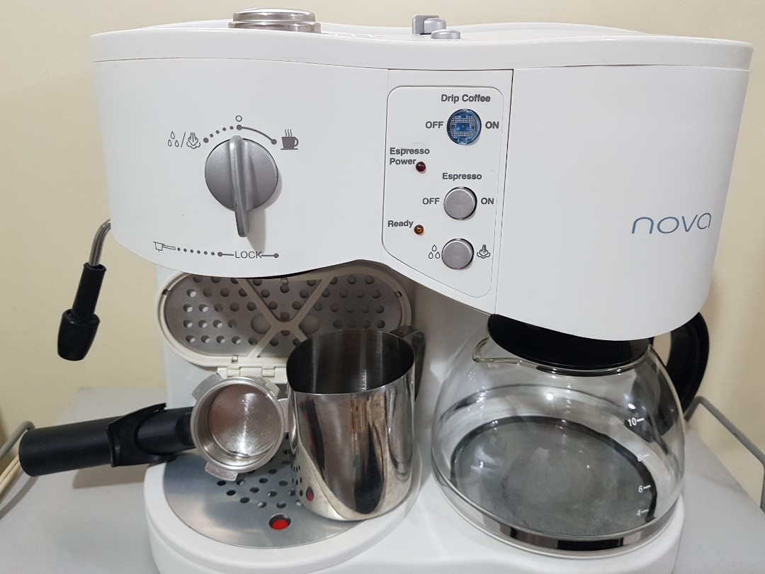 Espresso Coffee Machine with Brewed Coffee Maker Brand: Electrolux Nova ...