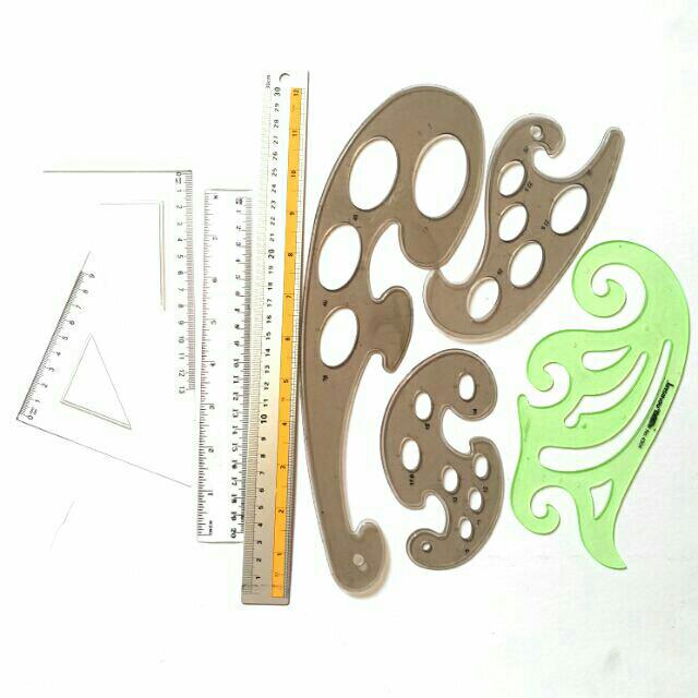 French Curve and Ruler Set, Hobbies & Toys, Stationary & Craft, Craft ...