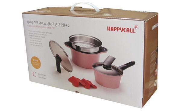 HAPPYCALL: Alumite "Pink" Limited Edition Die-cast Cookware Set ...